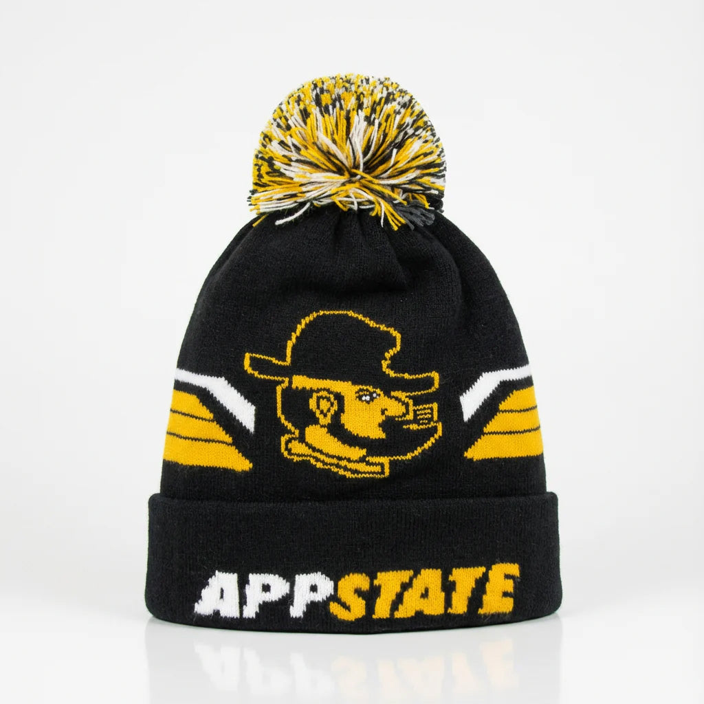 NCAA Appalachian State - Victory Yosef Logo USA made Pom Knit Hat – Mk ...