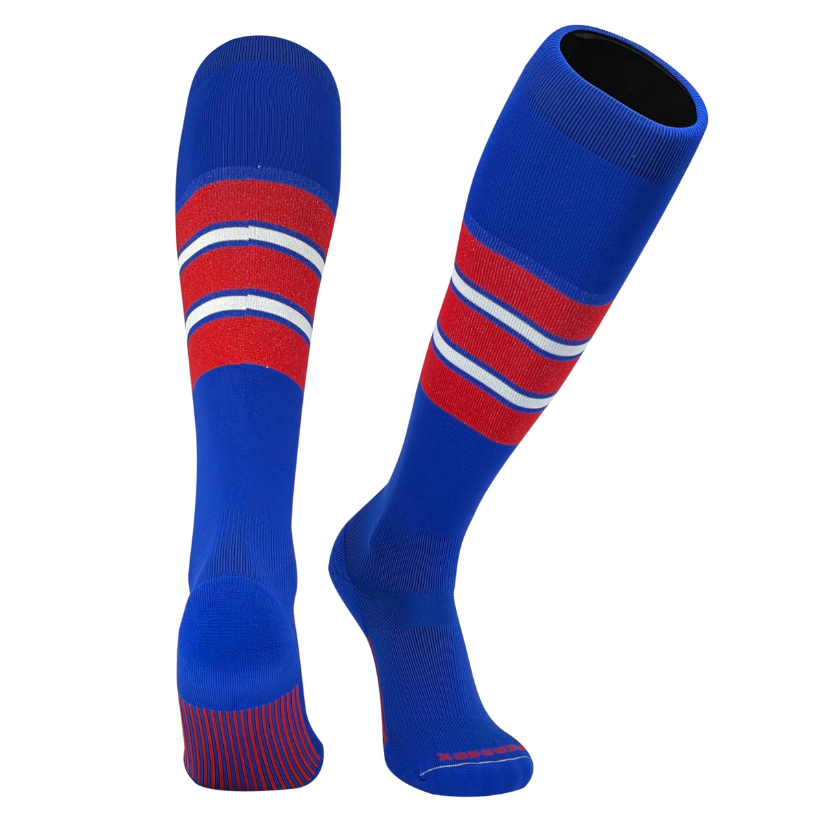 PEAR SOX Striped OTC Baseball, Softball, Football Socks (E) Royal Blue ...