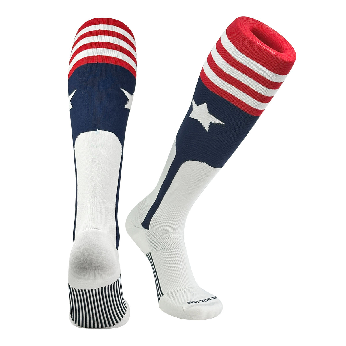 MK Socks PREMIUM Knit Baseball Softball USA Star Stirrup Knee high Soc ...