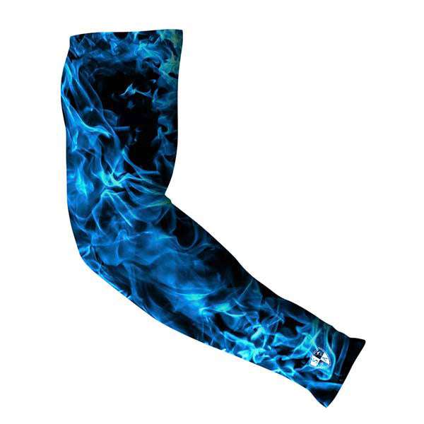 Adult Microfiber Single Arm Sleeve - Blue Flames – Mk Socks