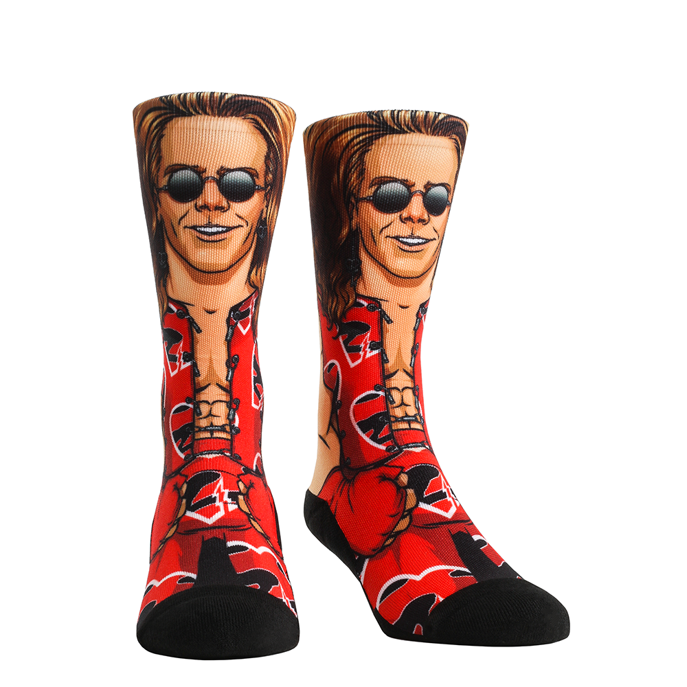 Rock Em Elite Shawn Michaels Licensed WWE Licensed Crew Socks – Mk Socks