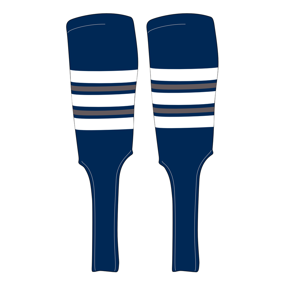 MK Socks Traditional Baseball Stirrups – Navy/White – Mk Socks